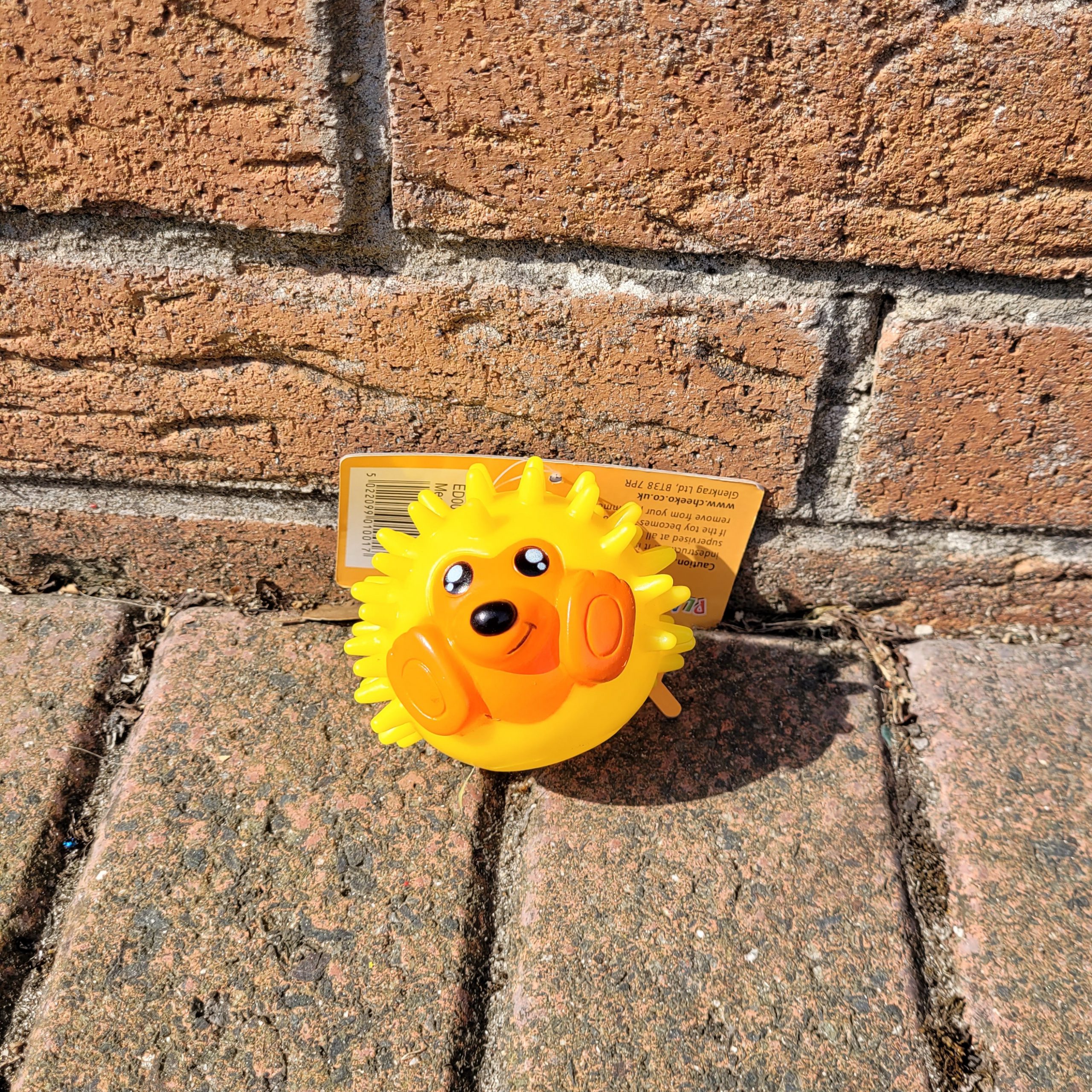 Playtime Super Squeak Yellow Hedgehog - Practical Dog Training